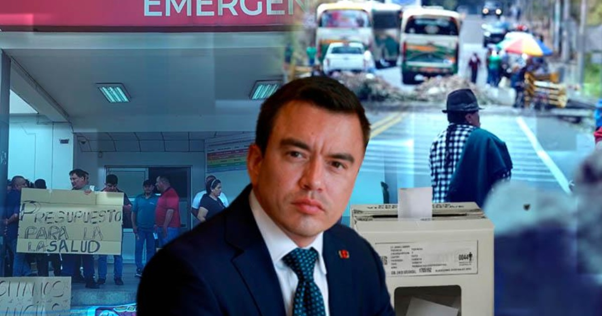 Tras el paro nacional, el reto de Noboa es mantener los 465 mil votos ...