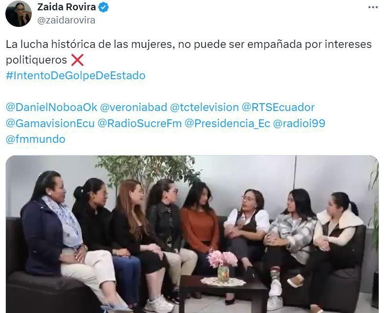 El gabinete ministerial de Noboa se activa en redes sociales para ...