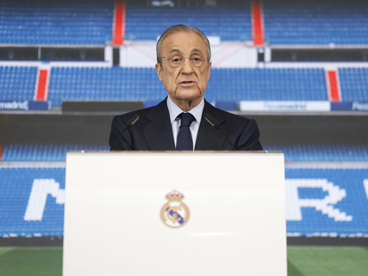 Florentino Pérez y su dura crítica contra la UEFA, la FIFA y el Balón ...